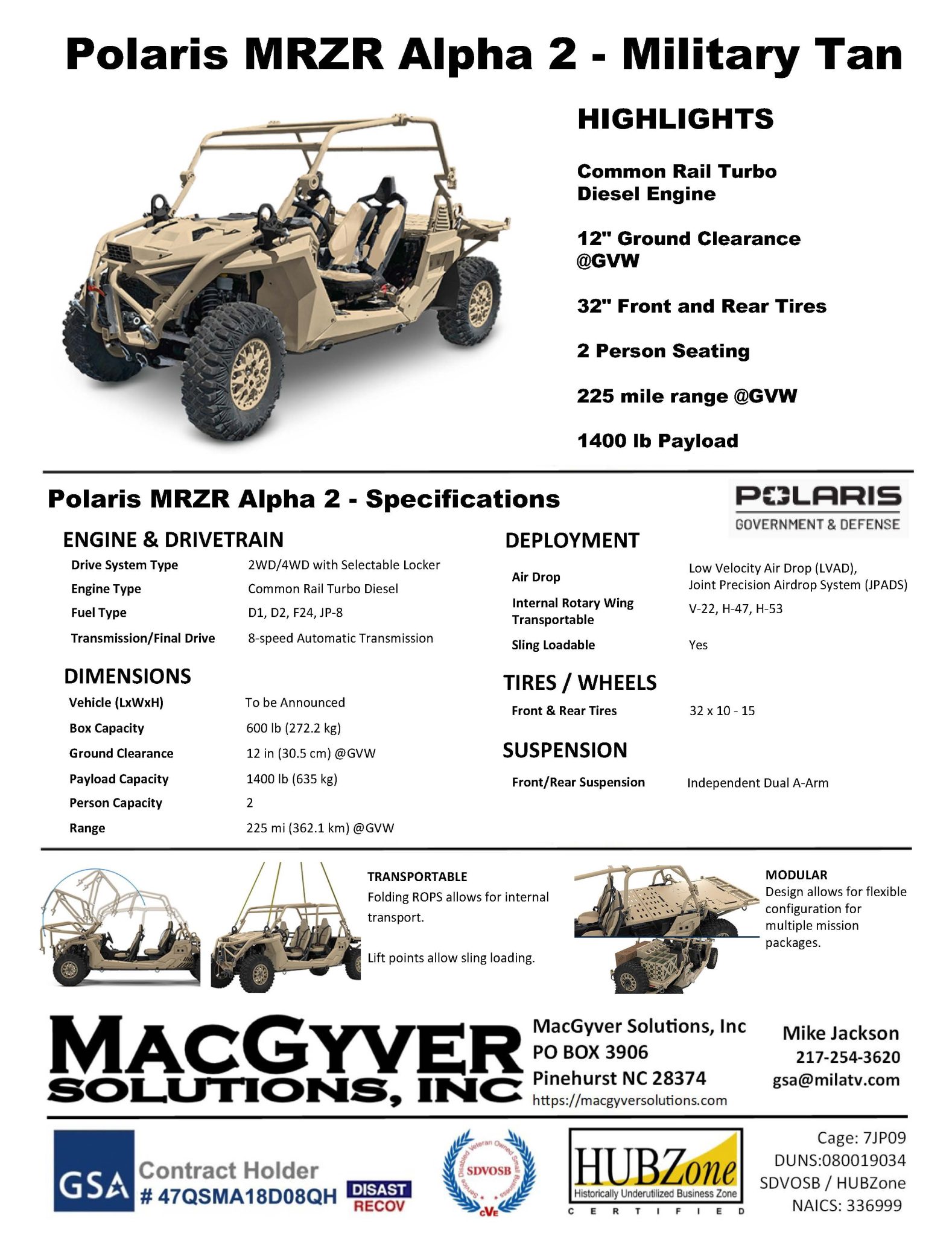 Polaris-MRZR-Alpha-2-Military-Tan-MacGyver-Solutions – MacGyver Solutions